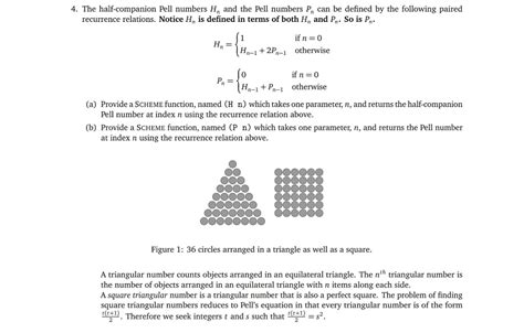 4 The Half Companion Pell Numbers H And The Pell