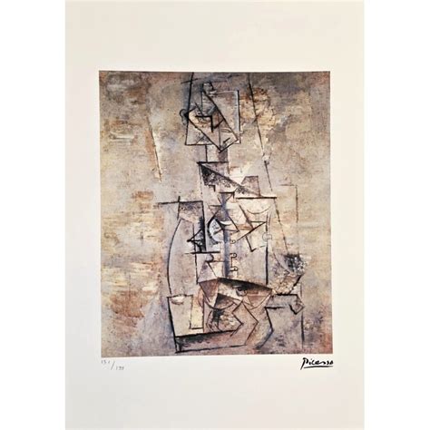 Pablo Picasso Lithograph Offset 199 Ex Numbered 297 X 42 Cm Signature