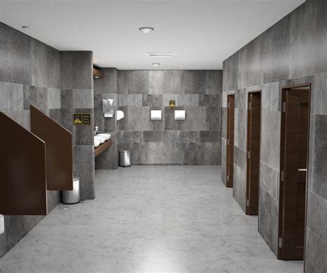 Artstation Luxury Public Bathroom Game Assets