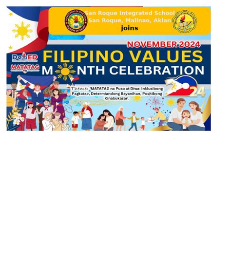 Tarp Filipino Values Month 2024 Pdf