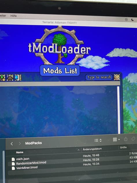 Mod Files Dragged Into The Tmod Folder Arent Shown And Arent Working