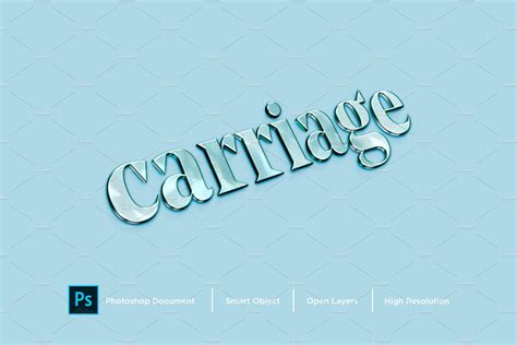 Carriage Text Effect And Layer Style Masterbundles
