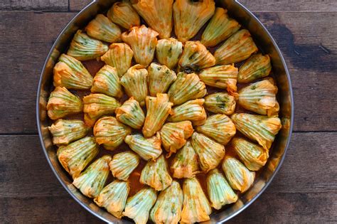 Vegetable Marrow Flowers Mylos Restaurant