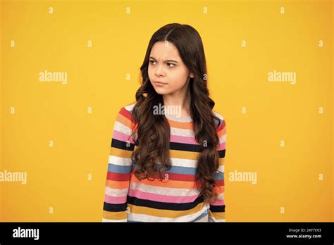Angry Face Upset Emotions Of Teenager Girl Angry Portrait Young Girl