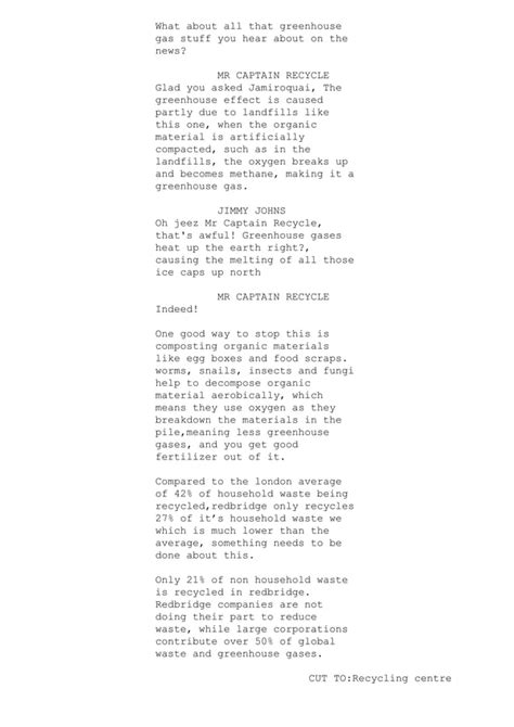 Mr Captain Recycle Script Pdf Environmental Services Industry Industries