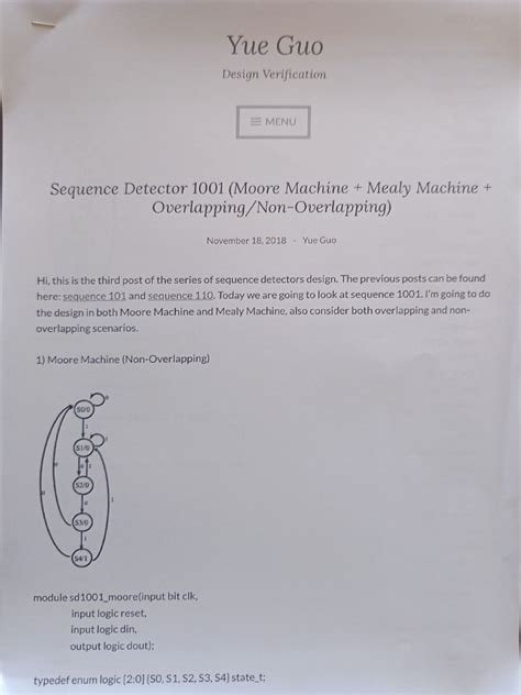 Sequence Detector 1 Pdf