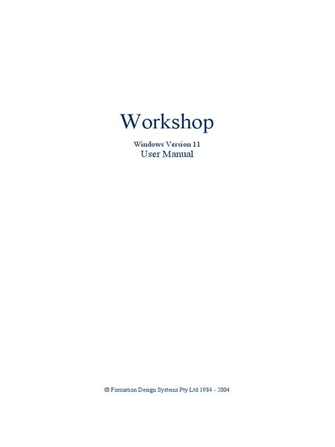 workshop user manual pdf menu computing button computing