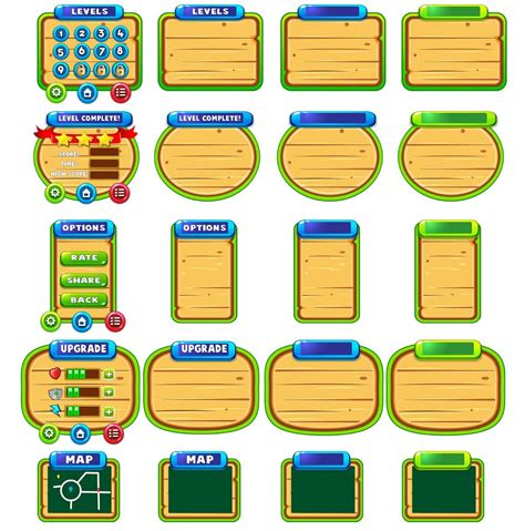 Cartoon Game Ui Set 10 By Dionartworks Codester