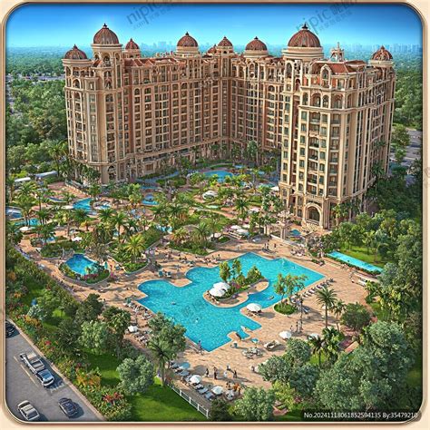 Ai创作图超大型度假酒店 五星度假酒店 亚特兰蒂斯度假酒店 酒店及度假村 酒店外景规划 度假酒店鸟瞰图 亚特兰蒂斯酒店 喜来登度假酒店 五星级酒店外部景观鸟瞰图 欧美风格酒店 国际五星级酒店