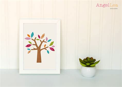 Tree Applique Pattern Pdf Tree With Leaves Applique Template Etsy