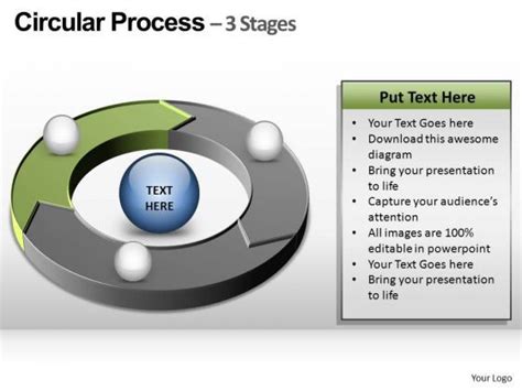 PowerPoint Process Education Circular Ppt Themes