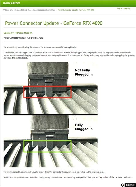 엔비디아 Rtx 4090 파워 커넥터 조사 결과 발표 원인은 장착 불량 케이벤치 주요뉴스