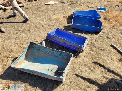 1906 4x Poly Feed Troughs Girgarre Vic Ama Group Australia