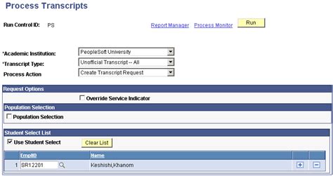 Processing Batch Transcripts Application Engine
