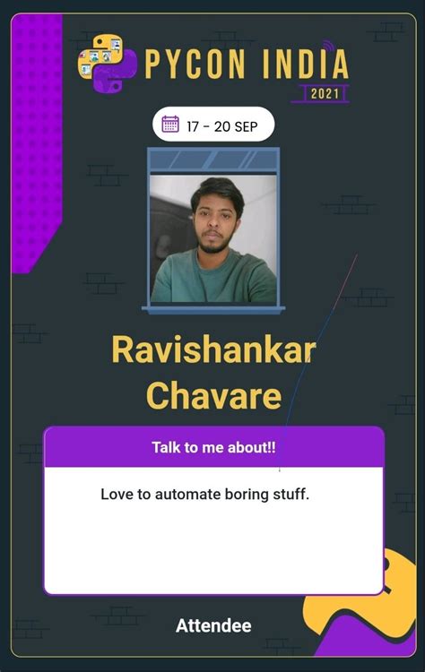 Ravishankar Chavare On Linkedin Pycon Pycon Pythonpune Python
