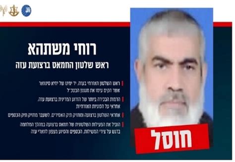 В Газе ликвидировали правую руку Синвара Mignews Новости Израиля