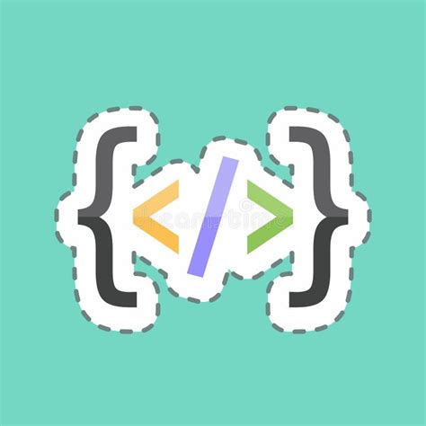 Sticker Line Cut Programming Suitable For Programming Symbol Simple