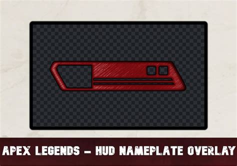 Apex Legends Healthbar Hud Overlay Red Single Etsy