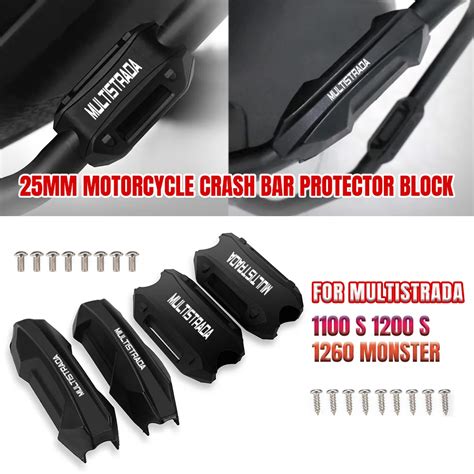 Motorcycle Bumper Engine Guard 25mm Protection Block Crash Bar