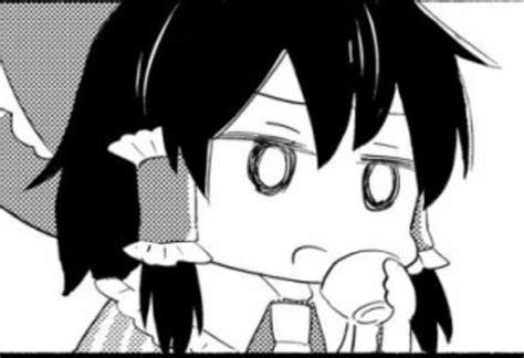 东方project黑白漫画表情包头像博丽灵梦 堆糖美图壁纸兴趣社区