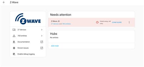 No Zwave Devices Showing After Zwave Js Update Z Wave Home Assistant Community
