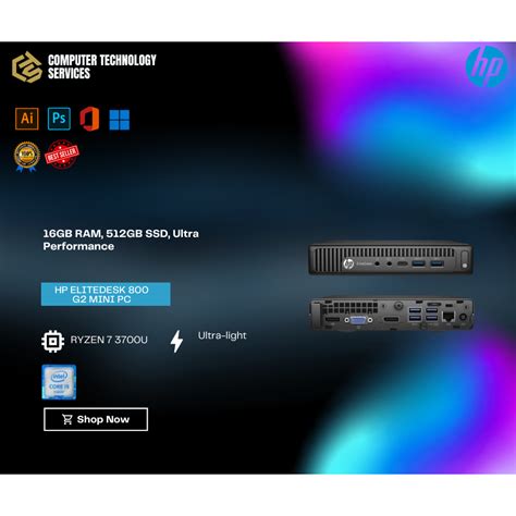 HP ELITEDESK G MINI PC CORE I TH GEN GB RAM GB SSD WIN PRO FREE GAMING KEYBOARD