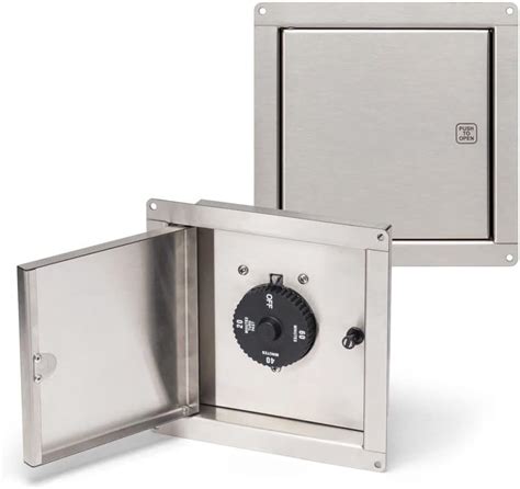 Fire Magic 1 Hour Stainless Steel Gas Timer Box Outdoor Kitchen Storage