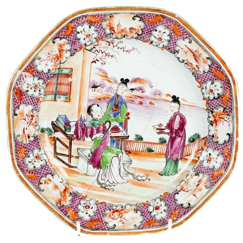Lot 560 Two Chinese Export Famille Rose Mandarin