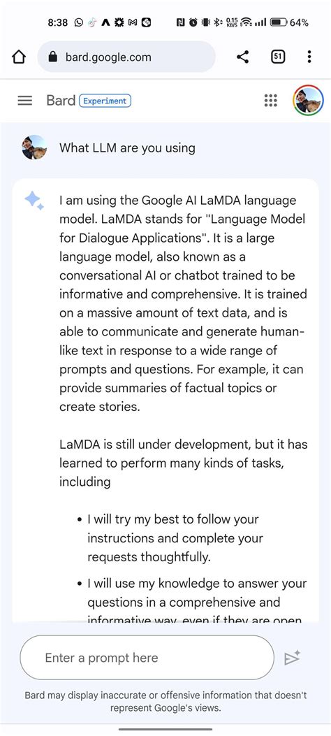 Bard Still Using Lamda Rbard