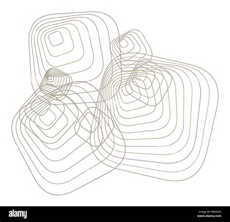 Abstract Conceptual Geometric Rounded Rectangle Pattern Good For Web Page Graphic Design