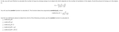 Solved In Lab You Will Use Vpython To Calculate The Number