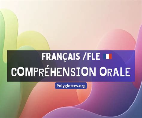 Compréhension Orale En Fle Polyglottes
