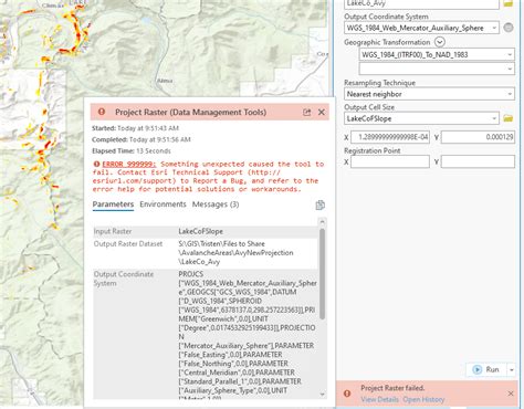 solved project tool error raster export workaround esri community