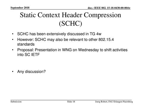 September 2018 Project Ieee P Working Group For Wireless Personal Area Networks Wpans