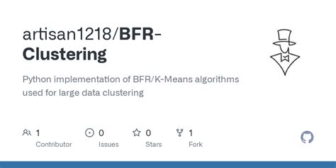 Github Artisan1218 Bfr Clustering Python Implementation Of Bfr K Means Algorithms Used For