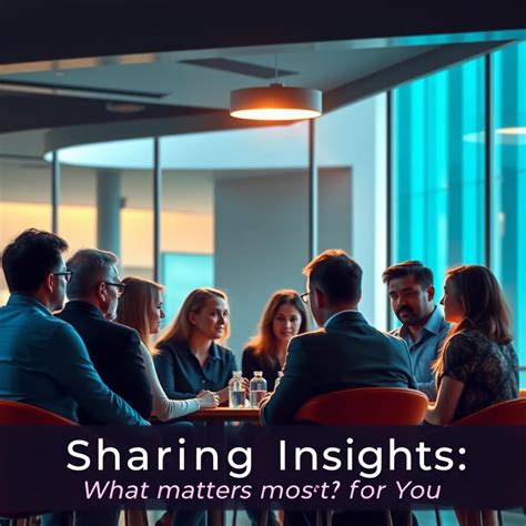 Sharing Insights What Matters Most To You Mysterylores