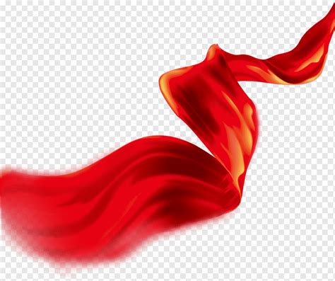 иллюстрация красной ленты красная шелковая лента красная атласная античность китайский стиль