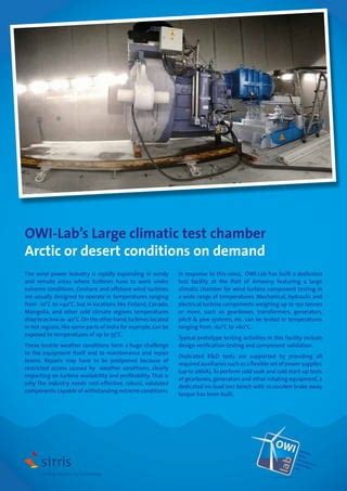 Large Climate Chamber OWI Lab PDF