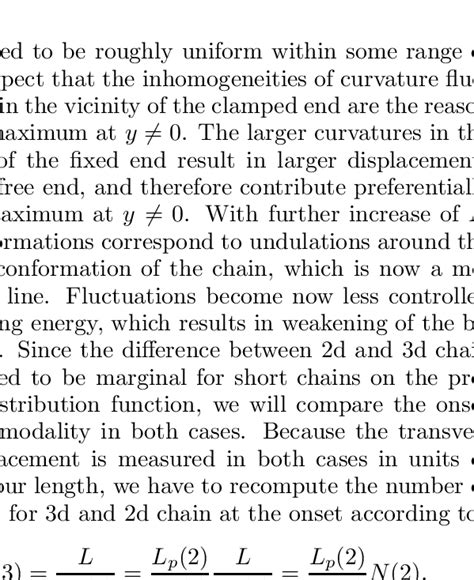 Normalized Distribution Function Gt0 X 0 Y N For Various Chain