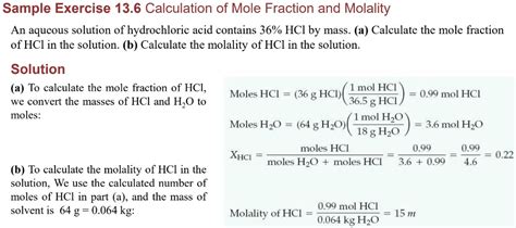 solved sample exercise calculation of mole fraction and 51 off