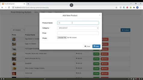 Free Download Restaurant Management System Project In Php With Source