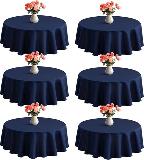 Joybest 6 Pack Round Tablecloths 60 Inches In Diameter
