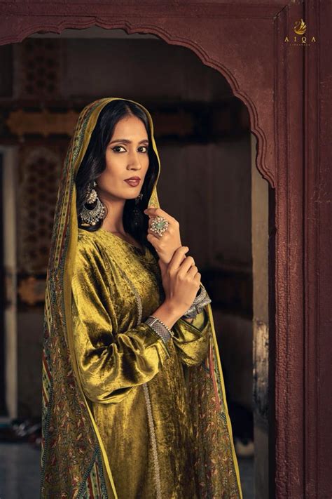 sajda aiqa velvet suits kavya style plus