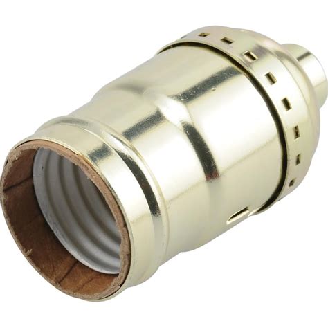 Hillman 75 Watt Plastic Keyless Lamp Socket Gold In The Light Sockets Department At