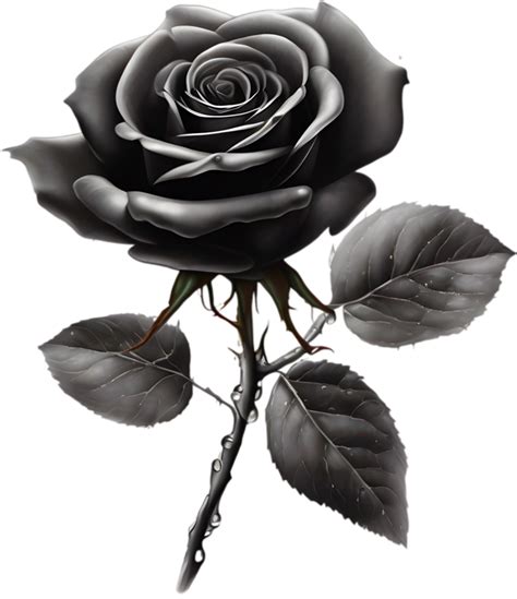 Black And White Rose Drawing Pen And Ink Sketch Flowers Ai Generated 45601860 Png