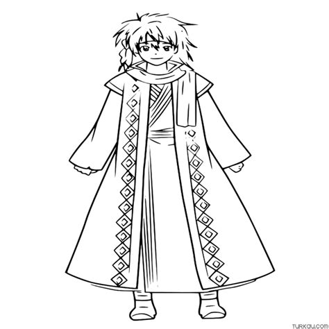 Anime Zeno Akatsuki Coloring Page Turkau