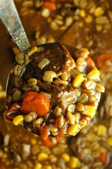 Incredible Homemade Slow Cooker Beef And Barley Soup 🥄 The Best