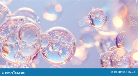 Group Of Bubbles Floating In The Air Stock Image Image Of Fragile