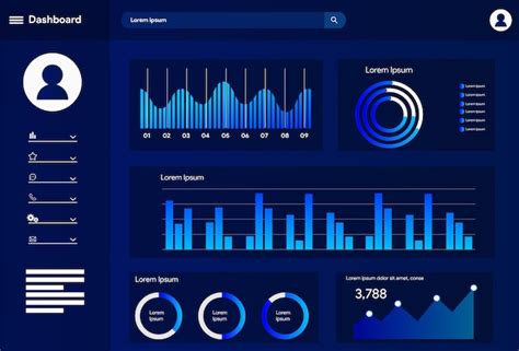 Premium Vector Vector Dashboard User Panel Template Vactor Ui Ux Elements Vactor Analytics