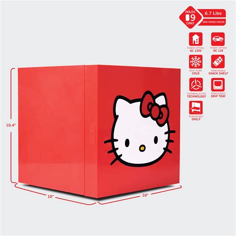 Hello Kitty Red Mini Fridge Ukonic